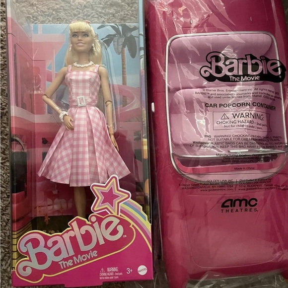 Barbie | Other | New Amc Barbie Car Popcorn Holder And Doll | Poshmark